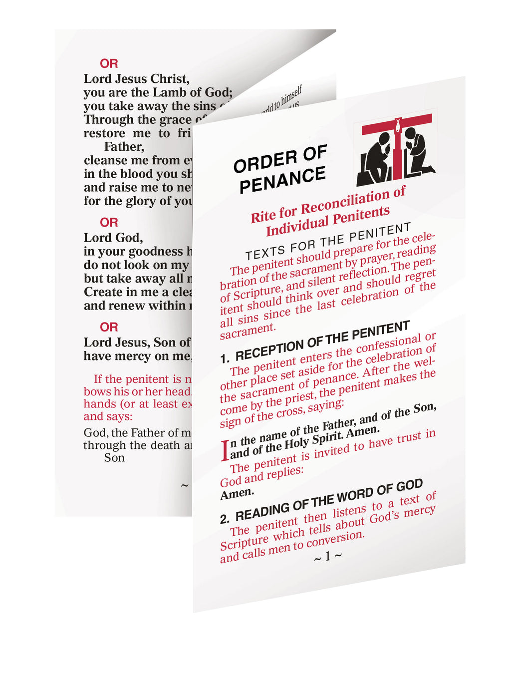 Order of Penance Tri-fold for the Penitents – Catholic Book Publishing