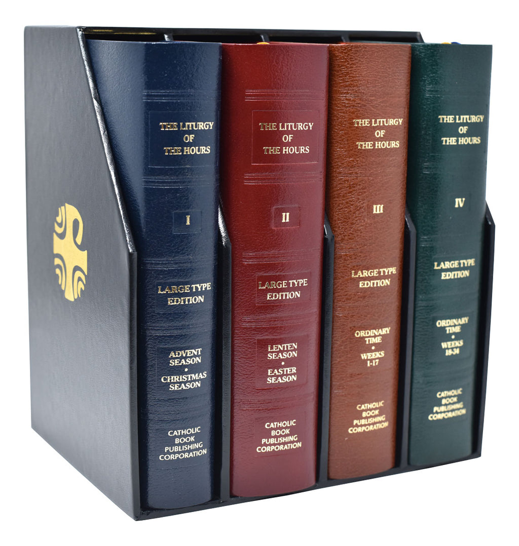 Liturgy Of The Hours (Set Of 4) Large Type Leather – Catholic Book ...